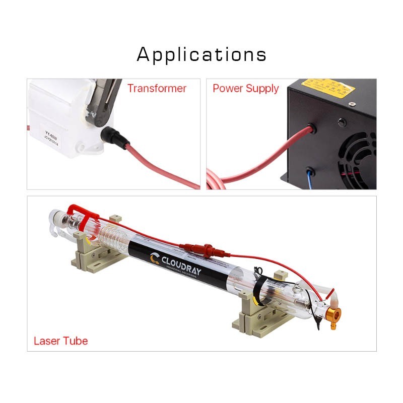 40kV D4.2mm High Voltage Cable for CO2 Laser Engraving Machine 1m - ZENIX Store LLC