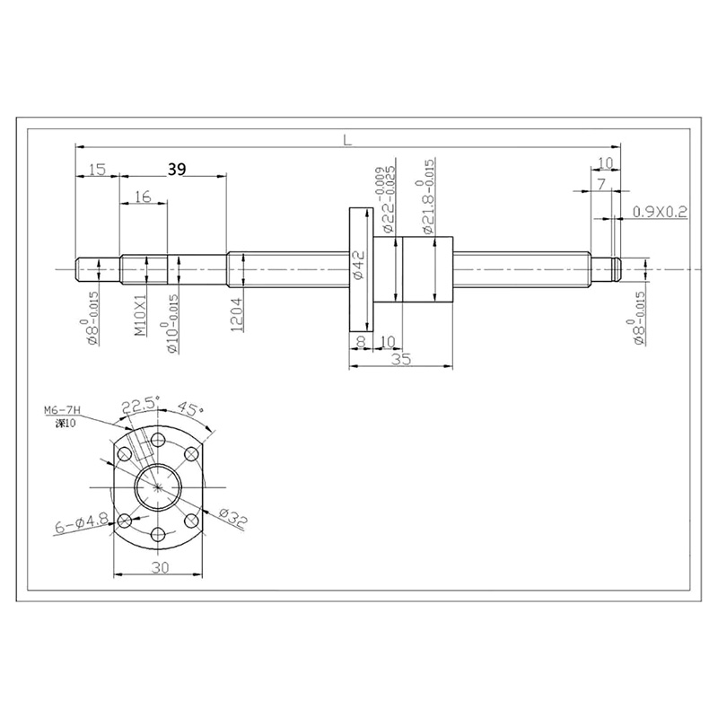 SFU1204 Ball Screw with Nut 500mm 1000mm - ZENIX Store
